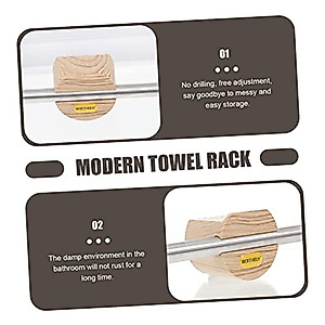 OSALADI 1 Set Tower Hanger Towel Storage Shelf Towel Shelf Modern Towel Rack Stainless Steel Hangers Towel Hangers Towel Rack Rod Wall Towel Holder Wall Towel bar Sponge Plastic Towel Rail