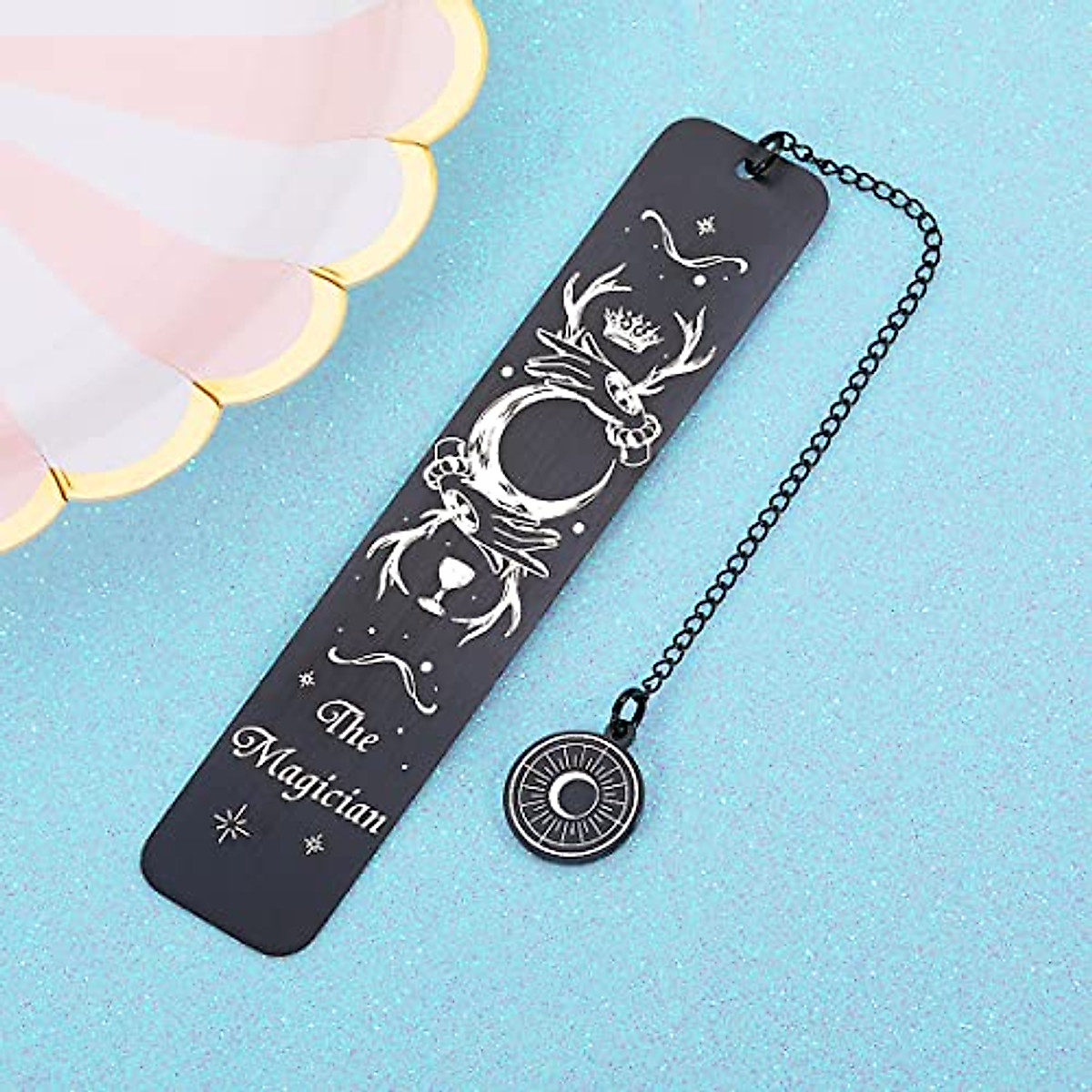 Tarot Bookmark for Booklover Women Men Gift Friend Christmas Gift for Bookworm Son Magician Bookmark for Astrology Lovers Tarot Lover Unique Gift for Girl Daughter Husband Wife Birthday Book Club Gift