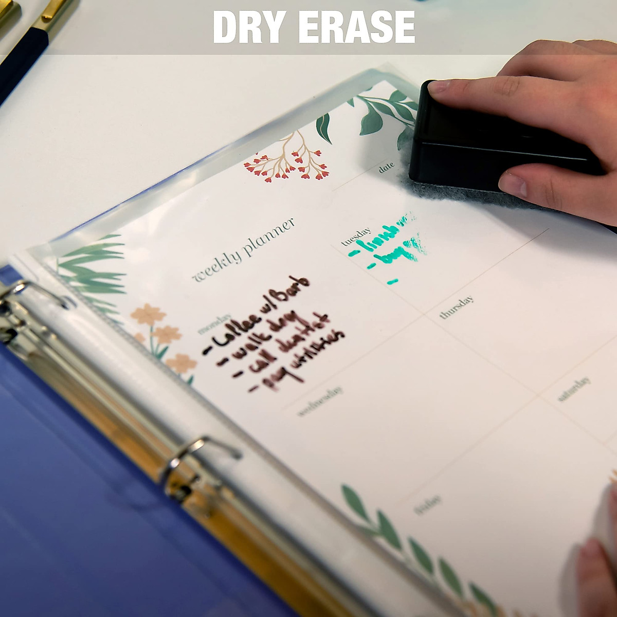 Samsill Sheet Protectors, 8.5x11 Inch Page Protectors for 3 Ring Binder, Standard Weight, Clear Protector, Letter Size, Top Loading, Acid Free, 200 Pack