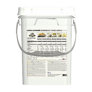 Augason Farms Lunch and Dinner Variety Pail Emergency Food Supply 4-Gallon Pail