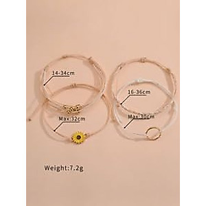 choice of all Cute Bracelets for Women Boho Bracelets Sunflower Friendship Bracelet Adjustable Bracelets Stack Surfer Beach Jewelry Party Favors Stocking Stuff