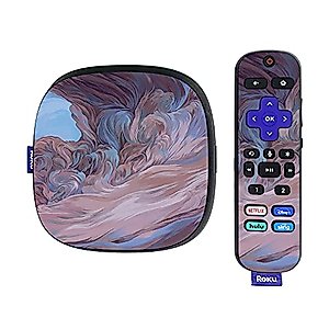 MightySkins Skin Compatible with Roku Ultra HDR 4K Streaming Media Player (2020) - Monsoon | Protective, Durable, and Unique Vinyl Decal wrap Cover | Easy to Apply and Change Styles | Made in The USA