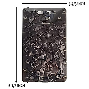 Micomon 50pcs 1-Inch Mini Ribbon Bows for Crafts Small Black Bows Christmas Decoration Embalishement Scrapbooking(Black)