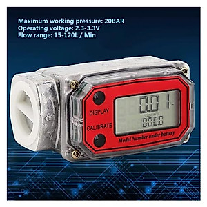 Flow Meter for Flow Meter Meter Digital Flowmeter Flow Meter for Water for Kerosene 1-inch Easy Instal High Stability and Convenient Operation