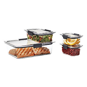 Rubbermaid Brilliance Leak-Proof Food Storage Containers with Airtight Lids