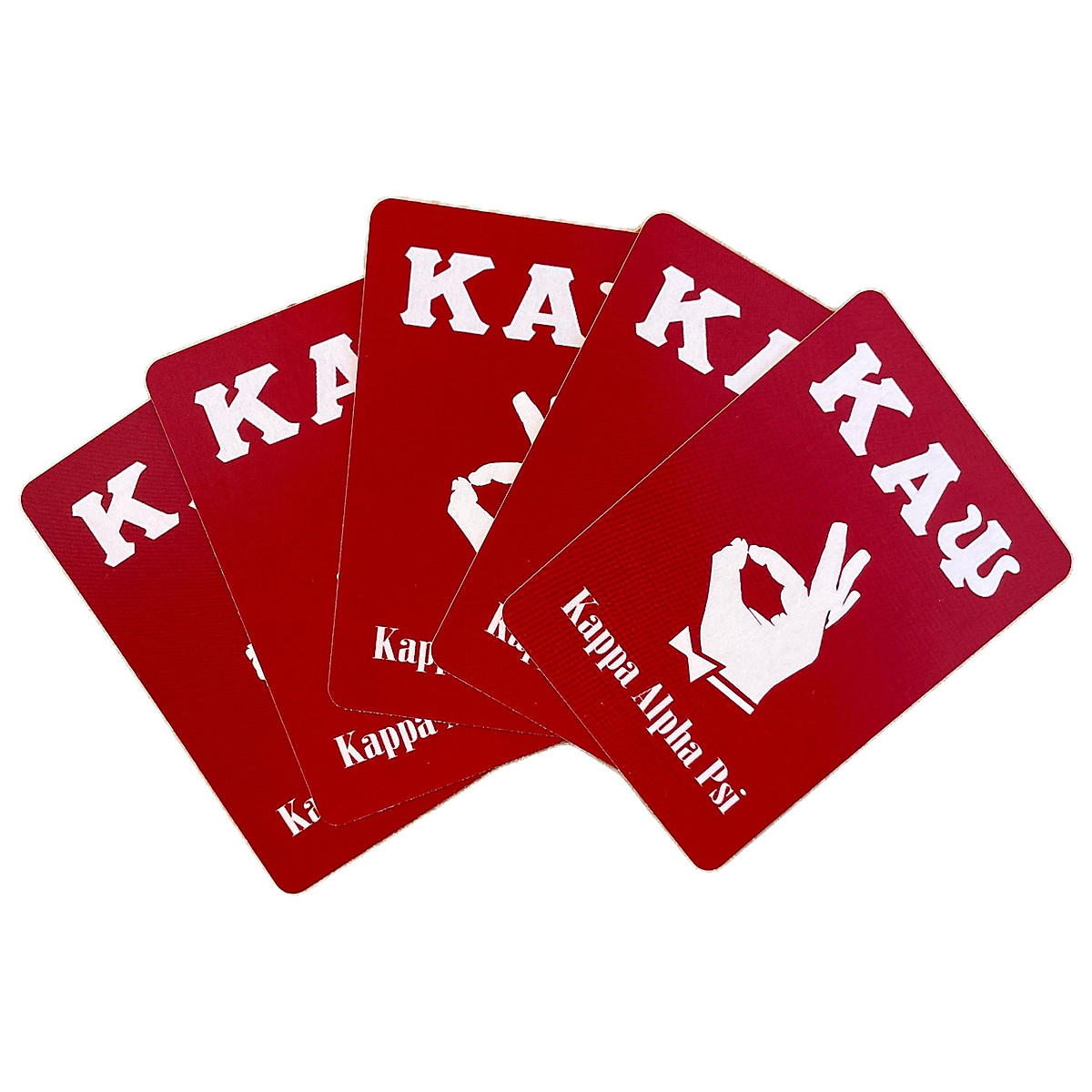 Dollhouse Market Kappa Fraternity Playing Cards Deck - Activities, Gifts, Trinkets, Party Games, Decorations (Kappa)