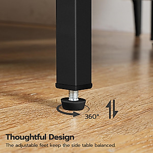 HOOBRO Nightstands Set of 2 with Charging Station, End Tables Set of 2 with Storage Drawer, Bedside Table with USB Ports and Outlets, Night Stand for Bedroom Greige and Black BG40UBZP201