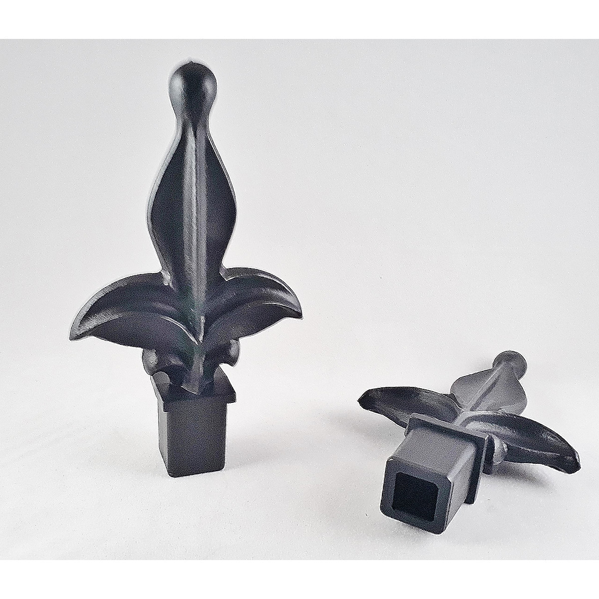 Retrospec Creations 25 Each for (1/2 OR 1-INCH) Plastic Iron Fence Tops 1-60-10 Fleur DE LIS Black