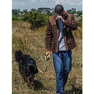 Mr.Stream Men's Outdoor Casual Vintage Long Sleeve Plaid Flannel Button Down Shirt Jacket 3251 Coffee S