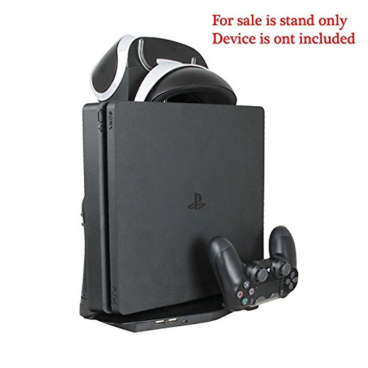 Bracket Fits Sony PlayStation VR Stand VR & PS4 PRO/Slim 5 in 1 Charging Station Muti-Functional Base Stand by Hermitshell