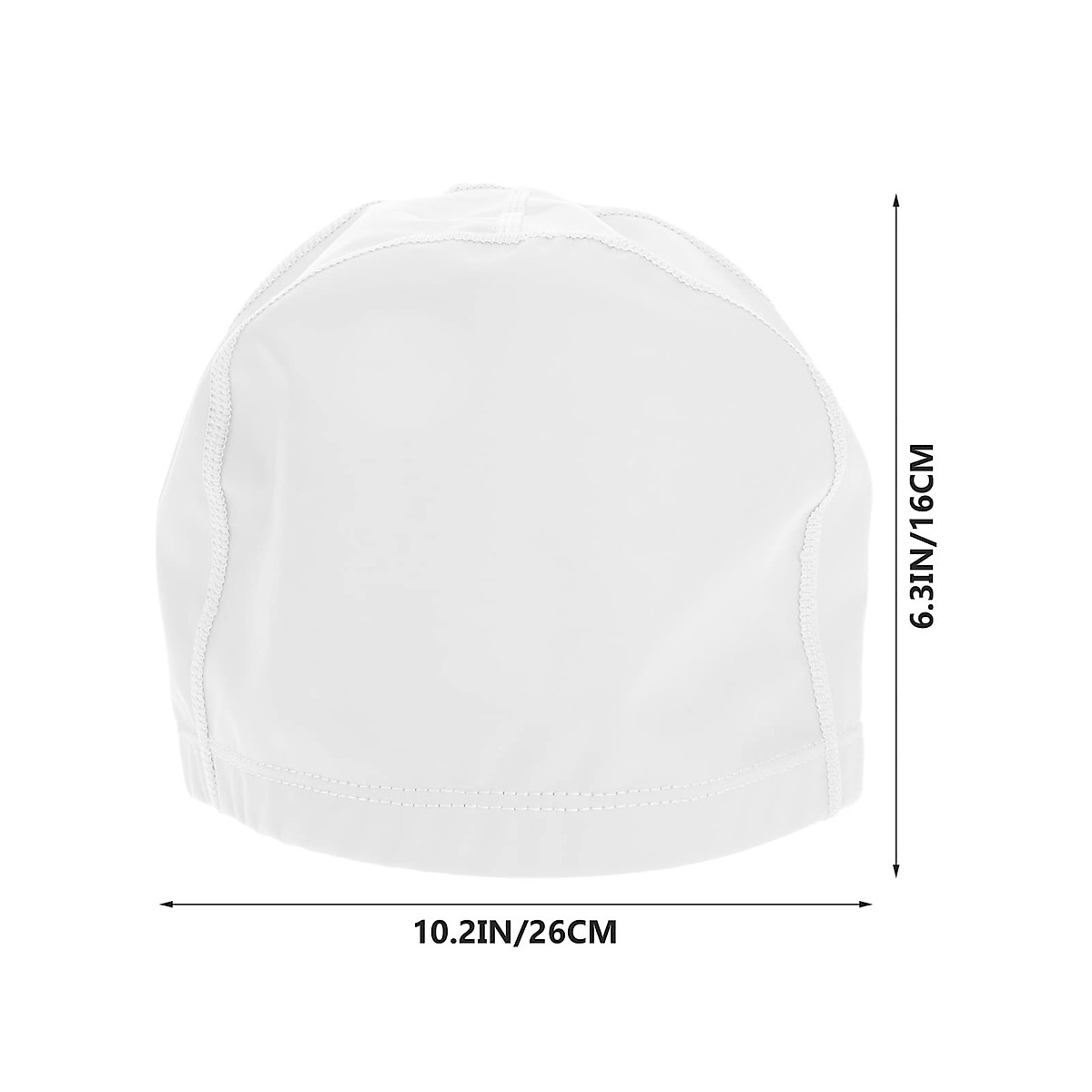 BESPORTBLE Pu Swimming Cap Flap Hats Swim Bag Neck Cap Swimcap Swim Cap Swim Turban Sun Caps Replacement Trampoline Poles Swimming Head Cap Portable Outdoor White Elastic Cap Miss