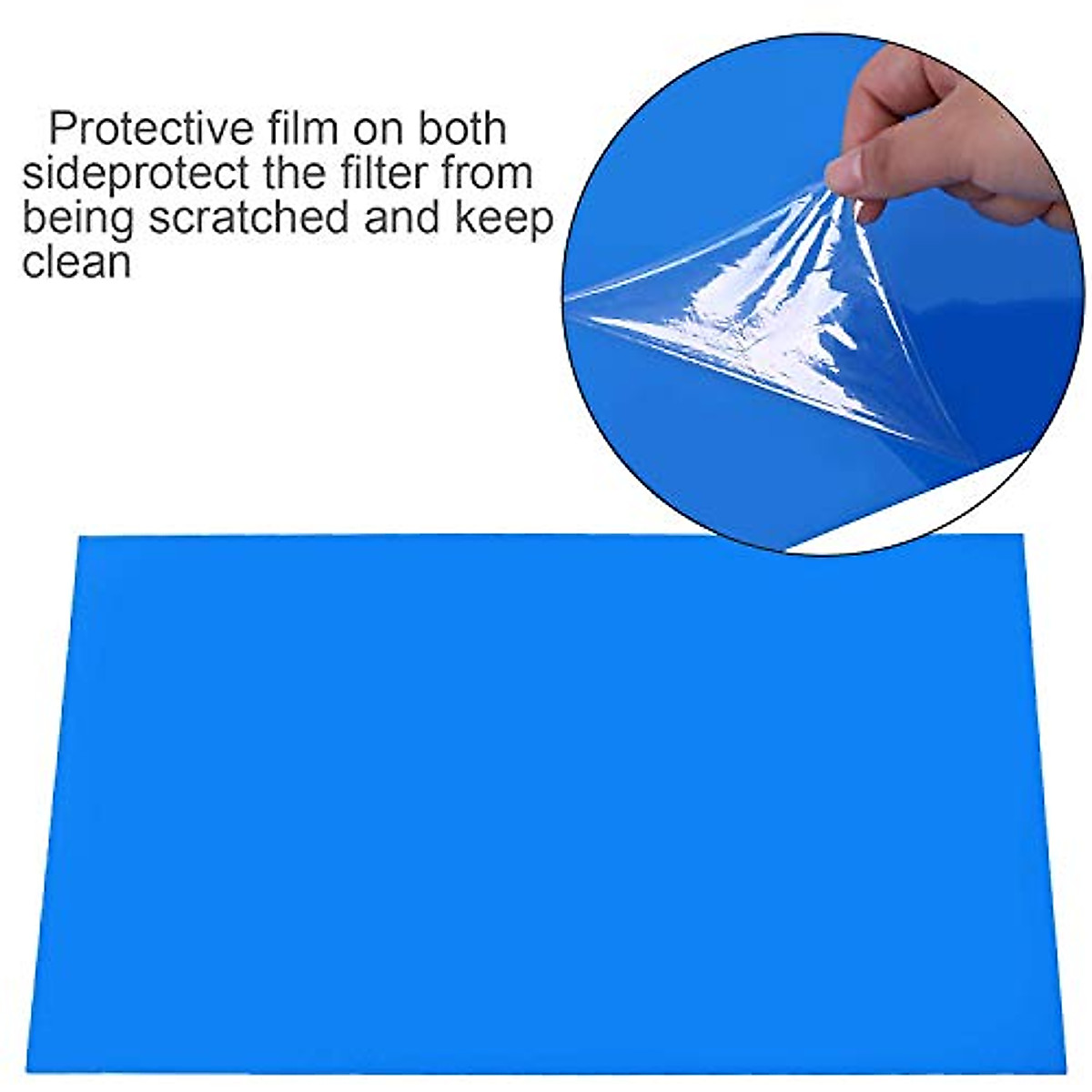 Pangda 9 Pack Gel Filter Colored Correction Gel Light Filter Transparent Color Film Plastic Sheets, 11.7 by 8.3 Inches (Blue)