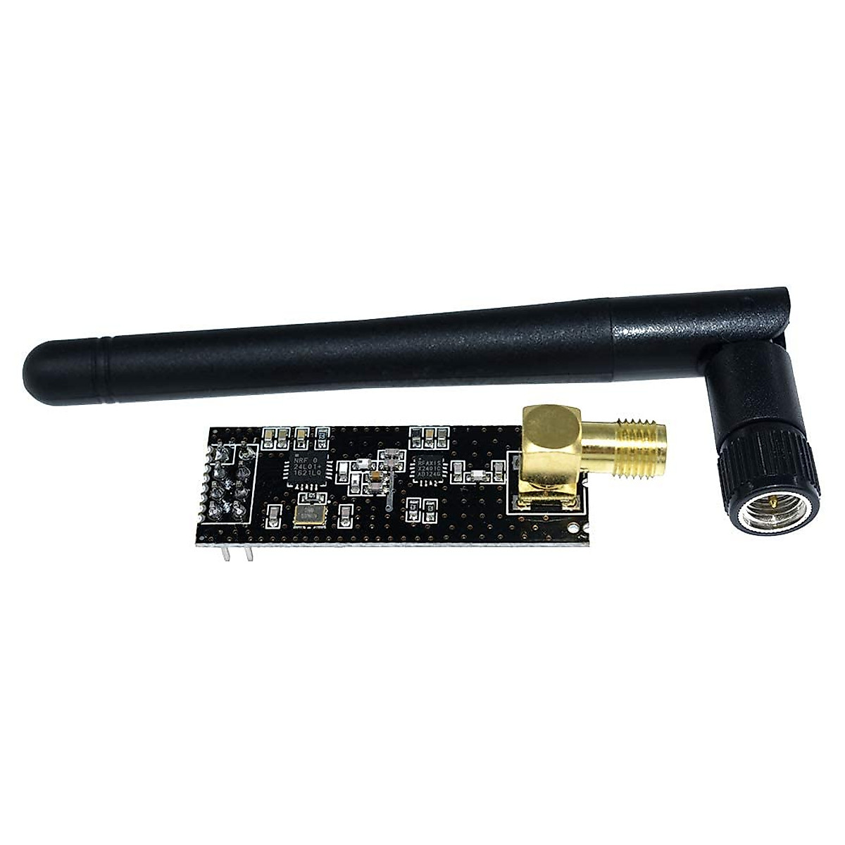 Aideepen 3PCS NRF24L01+PA+LNA Module with SMA 2.4 GHz 1100m+3PCS NRF24L01 8 Pin Socket Breakout Adapters Compatible