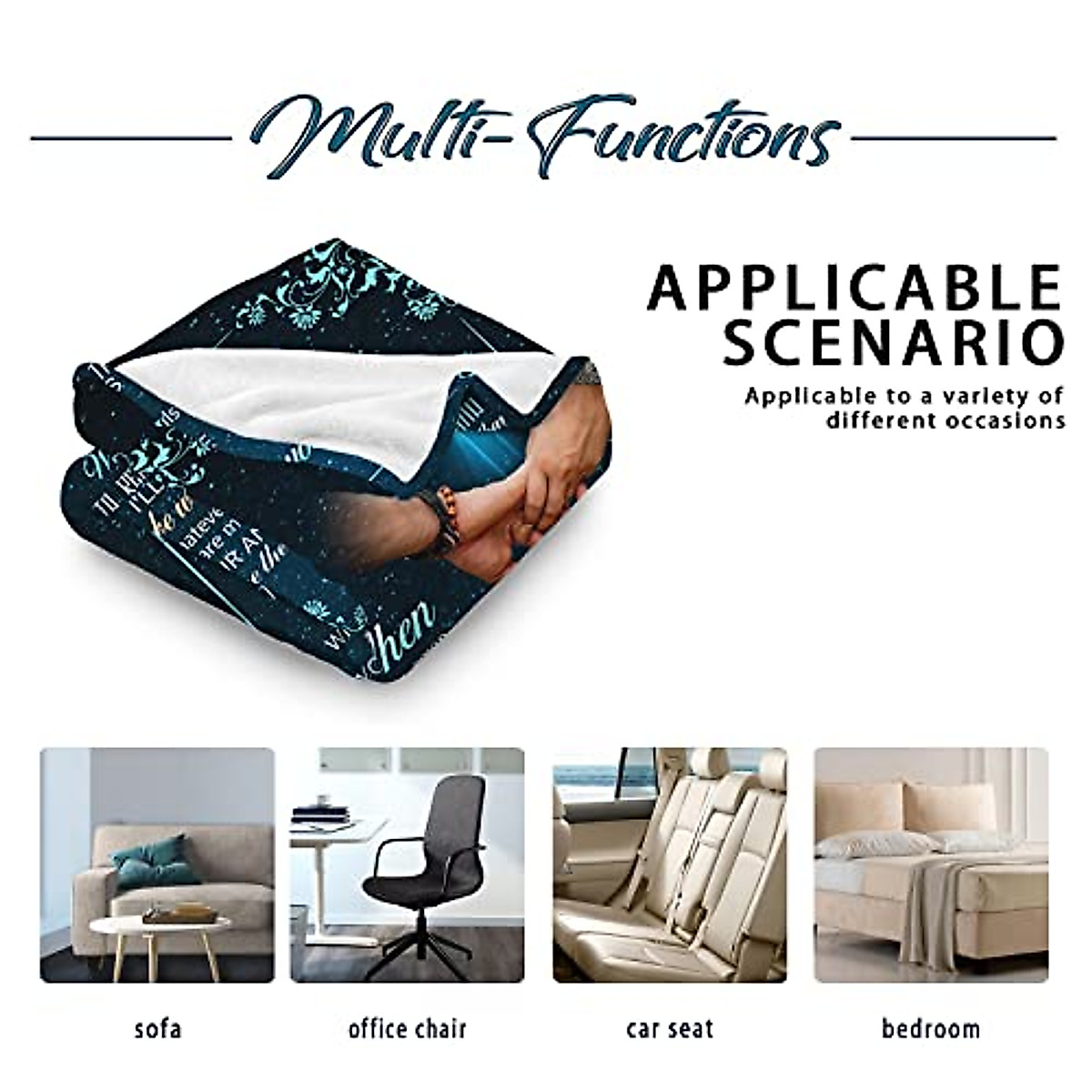 to My Wife Blanket from Husband, Birthday Gifts for Wife, Soft Throw Blanket Gifts for Her, Wife Birthday Gift Ideas,Best Christmas Valentines Wedding for Wife 60''x50''