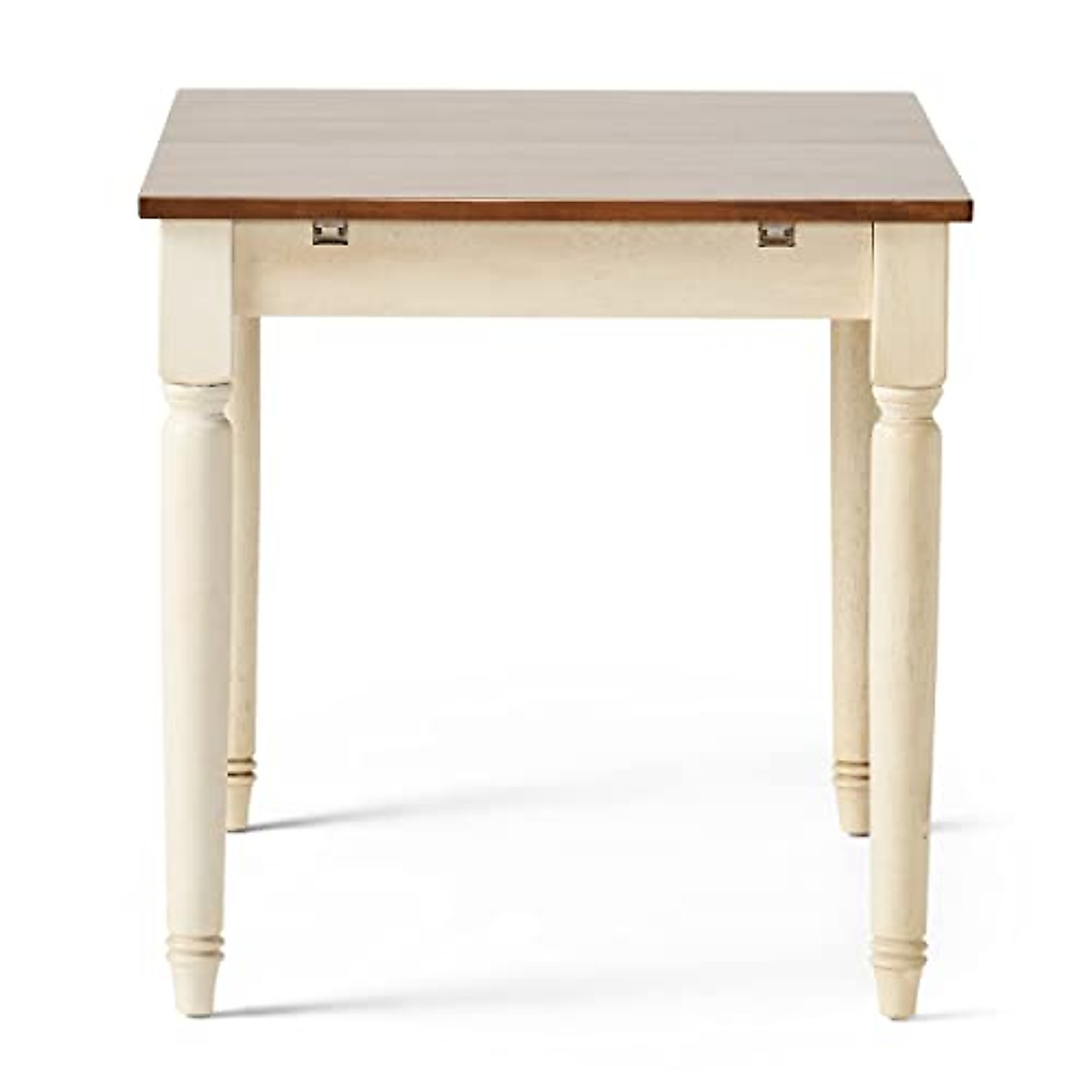 Christopher Knight Home Clearwater Rectangular Solid Top Table, Dark Oak / Antique White