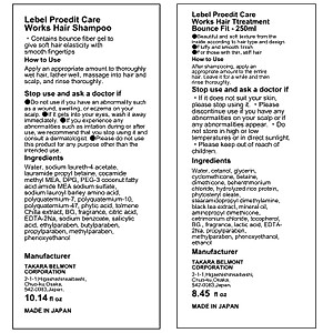 Lebel Proedit Care Works Hair Shampoo 300ml & Hair Ttreatment 250ml Set - Bounce Fit