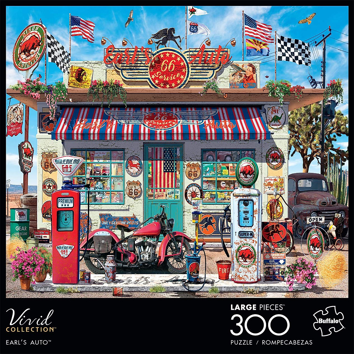 Buffalo Games - Earl's Auto - 300 Large Piece Jigsaw Puzzle