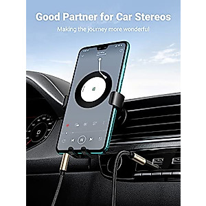 UGREEN 3.5mm Audio Cable Hi-Fi Stereo Double Layer Shielding Nylon Braided with Silver-Plating Copper Core, Zinc Alloy Male to Male Aux Cord Tangle-Free for Audiophile Musical Lovers, 6.5ft