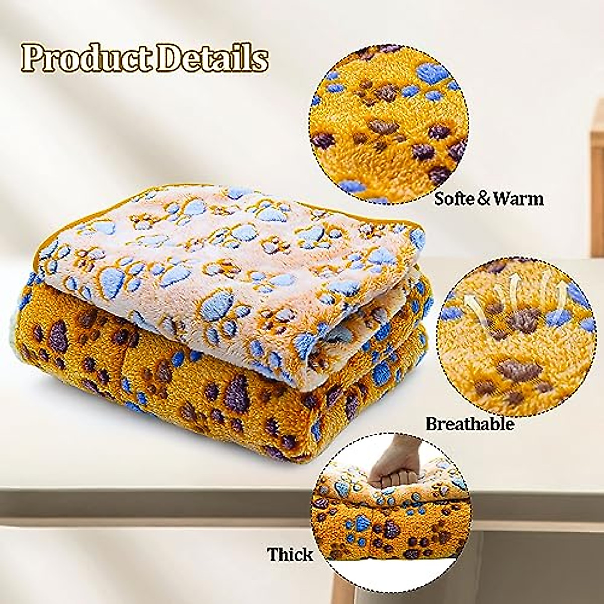 2Pack Blankets Fluffy for Small Animal,Soft Warm Pet Fleece Blankets,Reusable Guinea Pig Fleece Cage Liner WashablePet Sleep Mat for Guinea Pig Cage,Rabbit, Hamster, Cats, Dogs-23×16"
