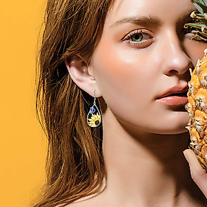 Sunflower/Dragonfly/Daisy Teardrop Dangle Earrings 925 Sterling Silver Boho Bohemian Sunflower Hook Earrings for Women Mothers Day Jewelry Gifts