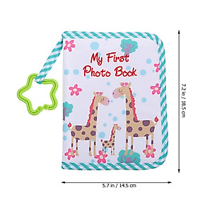 Kisangel Baby Photo Album Soft Baby Book First Year Baby Photo Book Memory Album for Babies Newborns Toddlers