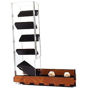 C4Labs Tall Velvet Lined Dice Tower - Softer Sound - Color Options (Tower w/Black Tray)