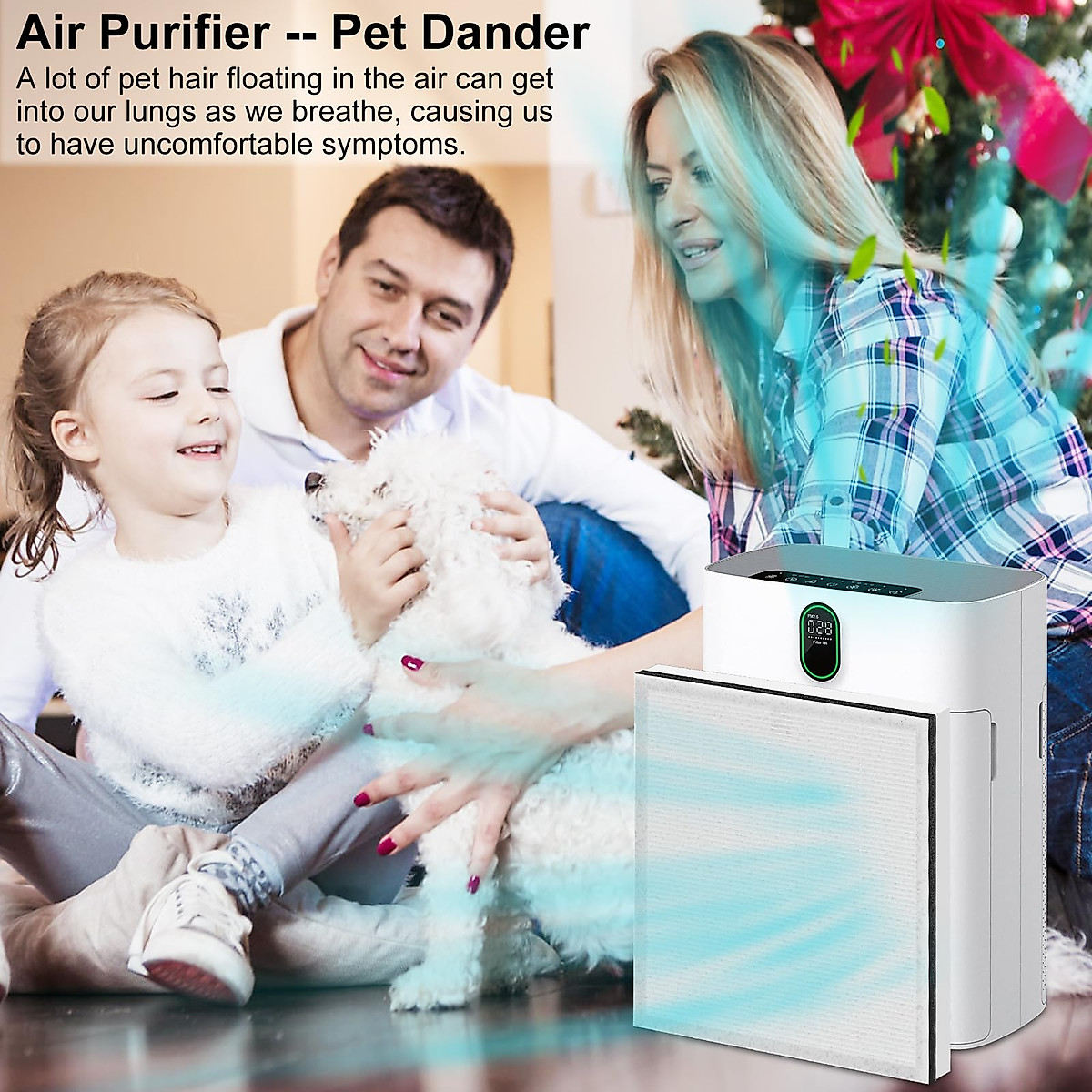 2 Pack HY4866 Air Purifier Replacement Filter for Morento Enhanced Version