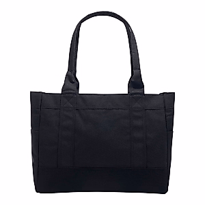 Carhartt Zip, Durable Water-Resistant Bag with Zipper Closure, Horizontal Tote (Black)