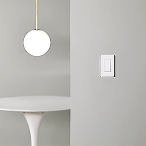 Amazon Basics Single Pole Smart Switch, Neutral Wire Required, 2.4 Ghz WiFi, Works with Alexa