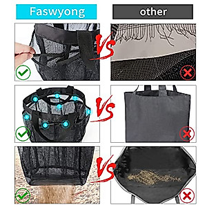 Faswyong Mesh Shower Caddy,Portable Shower Caddy Dorm, Quick Dry Mesh Shower Caddy, Bathroom mesh shower Caddy For College Dorm Room Essentials, Gym, Bathroom, Camp, Travel(black)