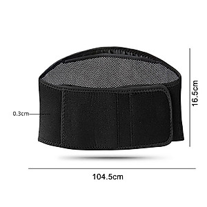 Back Heating Waist Pad, Electric Waist Support Vibration Massage Lower Back Pain Lumbar Spine Cramps Relief-USB Lumbar Heating Pad Warm Therapy Waist Belt Black