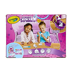 Crayola Scribble Scrubbie Pets Tub Set, Toys for Girls & Boys, Gifts for Kids, Ages 3, 4, 5, 6