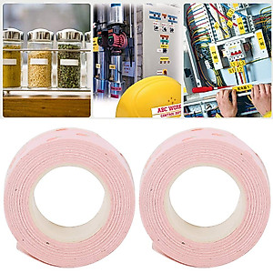 2 Packs Label Tape for LR5C Labeler Strawberry Pattern Thermal Paper Laminated Tape for School Office Supplies
