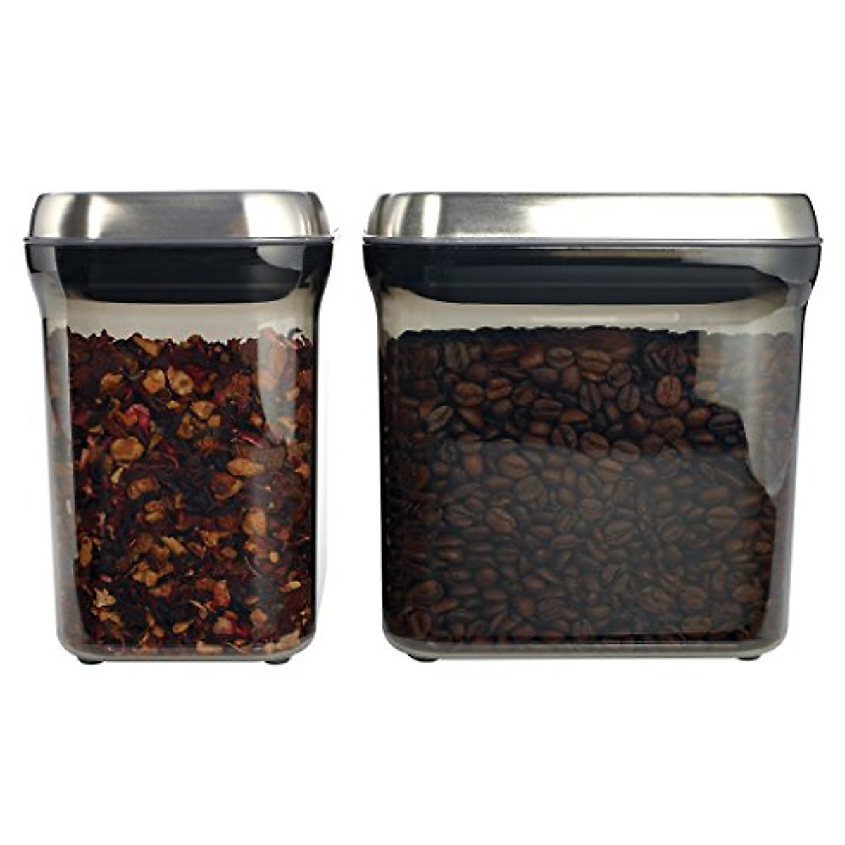 OXO Good Grips Airtight Coffee POP Container (1.5 Qt),Silver/Grey