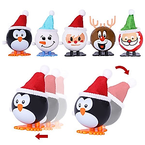 Max Fun 24 Pack Christmas Stocking Stuffers Wind Up Toys Assortment for Christmas Party Favors Goody Bag Filler (CHRISTMAS)