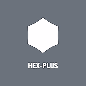 WERA 05023450001 454/7 HF Set 1 Screwdriver Set T-Handle Screwdrivers Hex-Plus with Holding Function, 7 Pieces