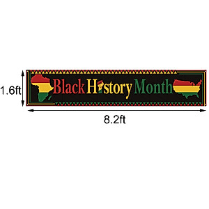 Black History Month Backdrop Banner African American National Holiday Party Photo Backdrop Black History Month Photography Background Wall Hangging Decoration