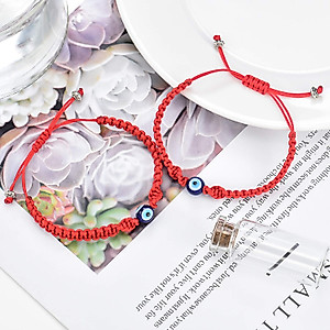 Tarsus Red String Evil Eye Bracelet for Women Teen Girls Kabbalah Good Luck Lucky Preotection Nazar Amulet