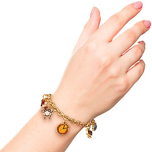 Friends TV Show Fashion Charm Bracelet, 5 Charms, 7" + 1" Extender