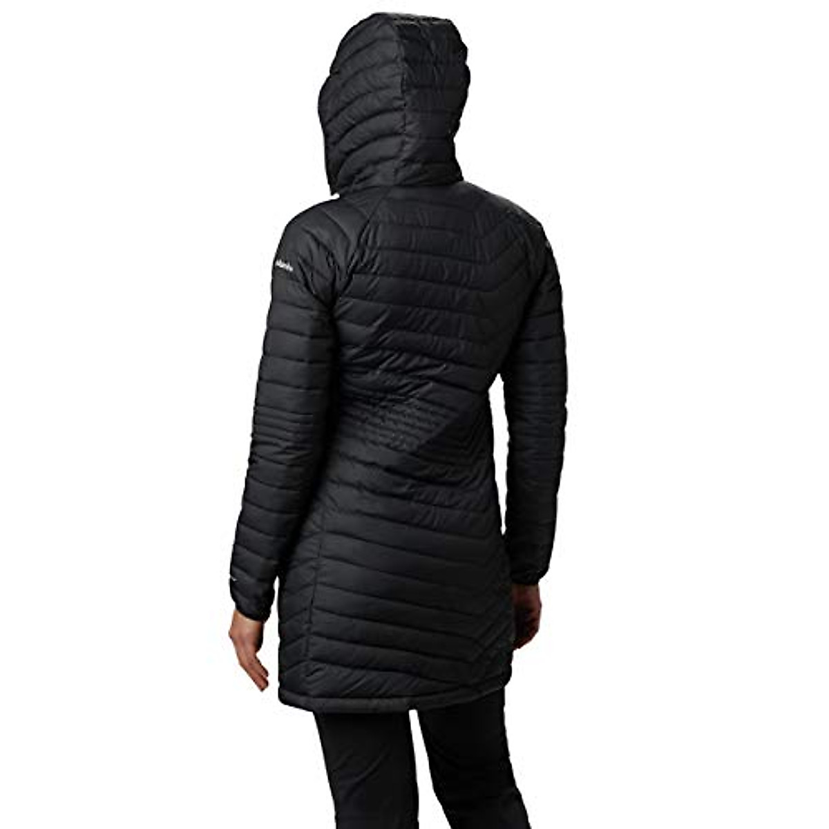 Columbia Women’s Powder Lite Mid Jacket, Winter, Water Repellent Black, X-Large