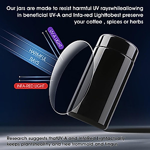 3 Pack 100ml Black Airtight Wide Mouth Ultraviolet Glass Jar,Reusable 100g Food Glass Bottle for Craft, Wax, Cosmetics, Coffee,oil Storage (B 3pcs 100ml)