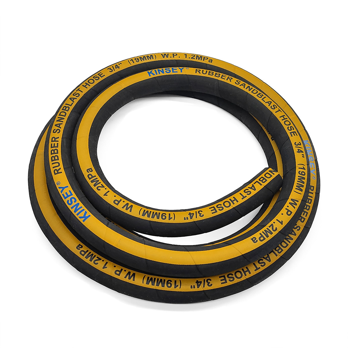 HOLDWIN Sandblast Hose 3/4" ID,1.25" OD,10 Ft Long Heavy Duty Rubber Sandblaster Hose Sandblasting Gun Sandblaster Cabinet