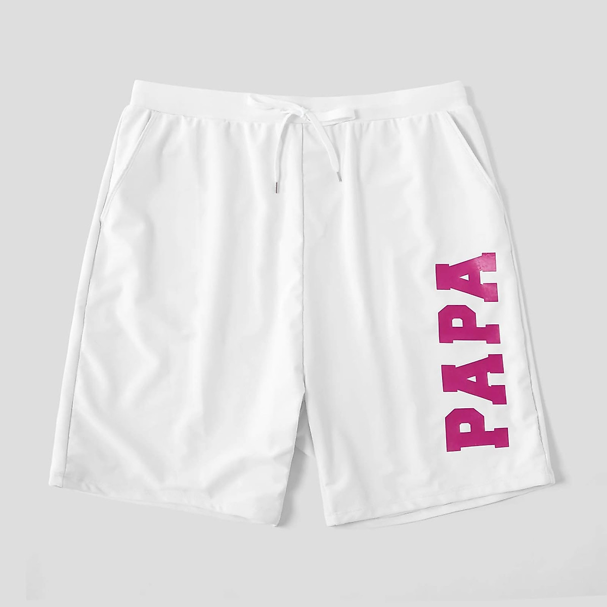 IFFEI Family Matching Swimsuits One Piece Monokini Letter Print Matching Swimwear Mommy and Me Bathing Suits Girls: 6-7 Years Hot Pink