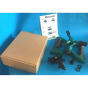 LIANGZHILIAN Automatic 360 Degree Rotating Sprinkler - Watering Grounds, Misting Yard Plants - Gardening Water Rotator, Backyard Sprayer, Lawn Spinners -Green