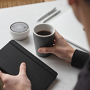 Circular & Co Insulated Reusable Coffee Cup - 8oz/227ml - Small Travel Mug - 100% Leakproof & Lockable - Push Top, One Hand Open, 360 Drinking Coffee Tumbler - Recyclable - BPA Free, Dishwasher Safe