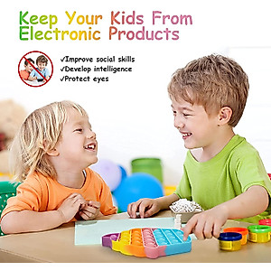 Pop It Fidget Toys Pop Its Fidgets, Silicone Fidget Toy Pack Poppet Figit Sensory Toys Popit Popits Popper Poppers Ice Cream Strawberry Hamburger Toy Gifts