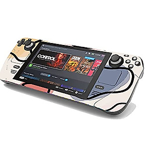 VEUENNS Full Set Games Decal Skin for Steam Deck console handheld gaming pc,Specially designed vinyl applique skin to Full steam deck coverage,provides protection and improves the feel of the trackpad