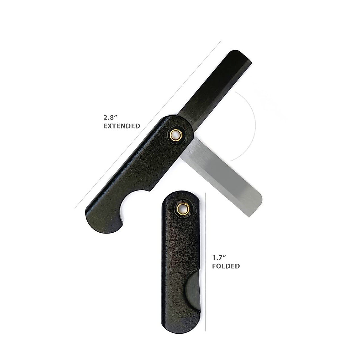 Acme Approved Folding Ceramic Razor Blade Non Metallic Knife Micro EDC Escape Knife Survival Tool 2pk