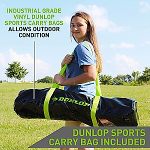 Dunlop 32-ft Outdoor Sports Volleyball Net System with Official Size Volleyball and Carrying Bag