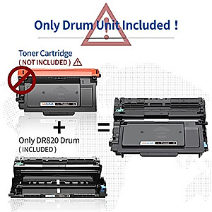 INKCLOUD Drum Unit Replacement for Brother DR 820 DR820 DR-820 Compatible with Brother MFC-L5900DW HL-L6200DW HL-L5100DN MFC-L5800DW MFC-L5700DW HL-L5200DWT MFC-L6700DW HL-L5200DW Printer Black,1Drum